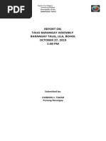 Templates For Barangay Assembly | PDF