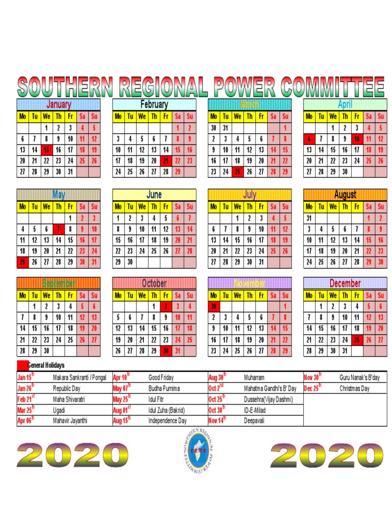 2020 Calendar e | PDF