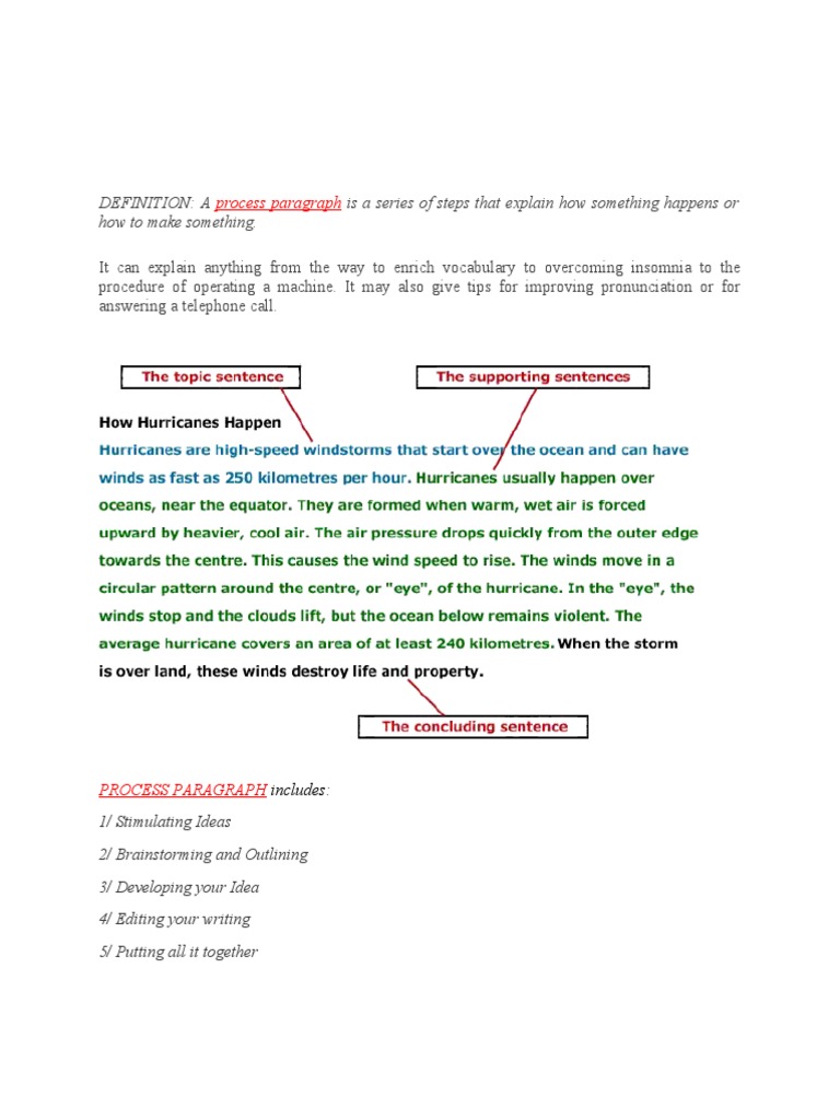 Definition: A Is A Series of Steps That Explain How Something Happens ...