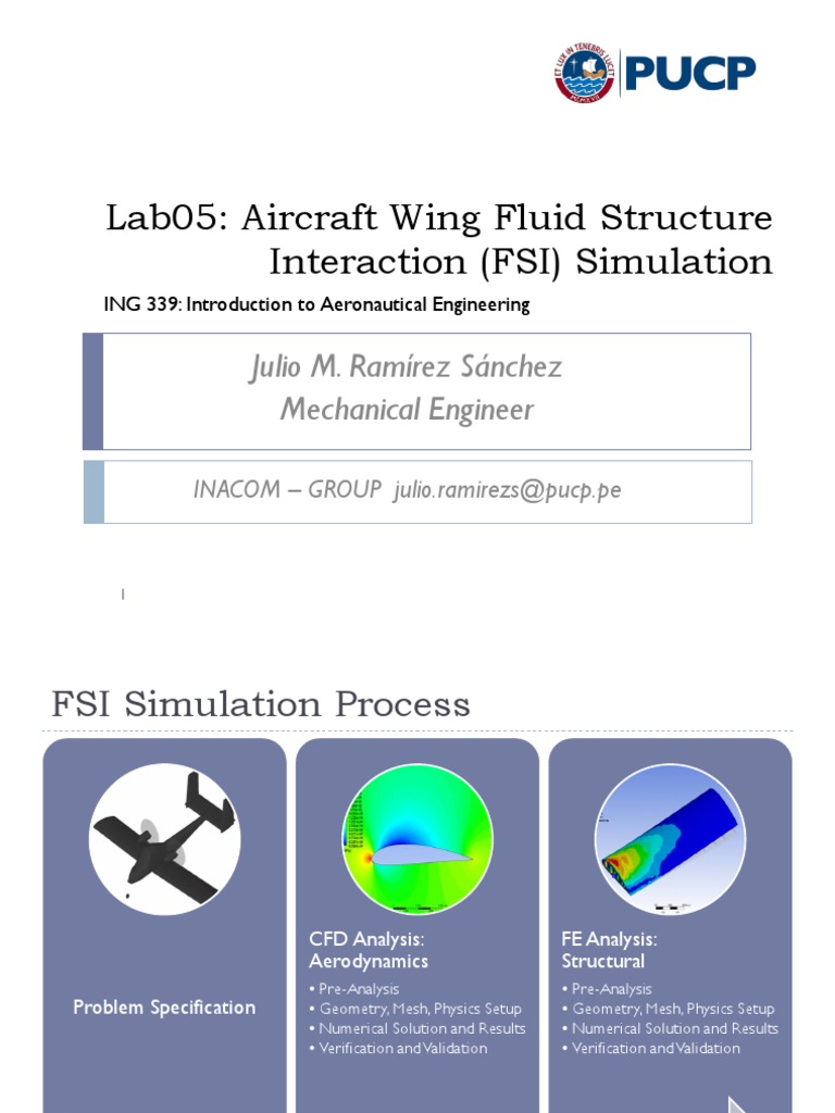 Lab05 - Wing FSI (Lab) | PDF | Computational Fluid Dynamics | Aerodynamics