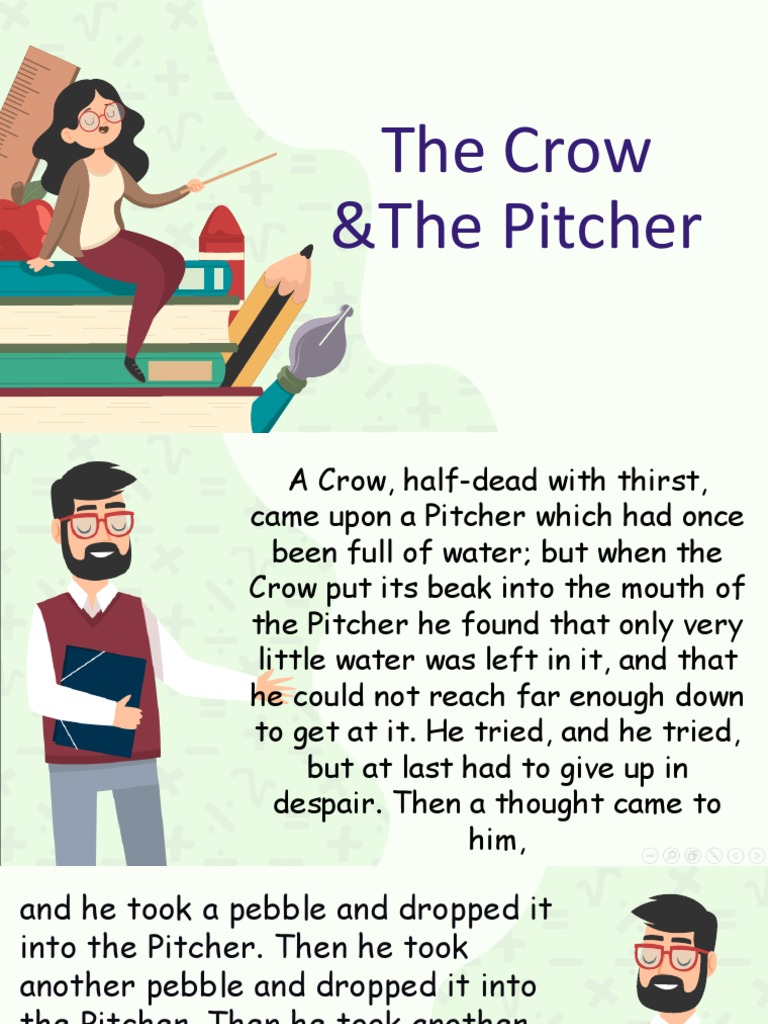 English 3 The Crow and The Pitcher | PDF
