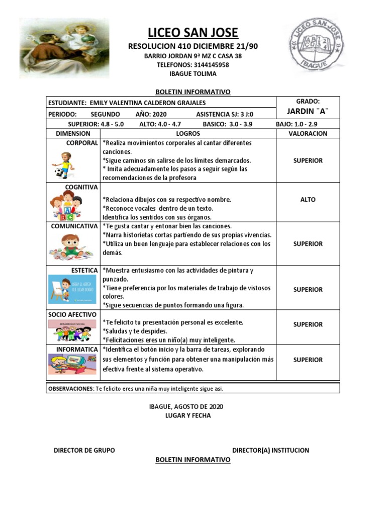Boletines Informativos Gratuitos E Imprimibles Para Jardín De Infantes