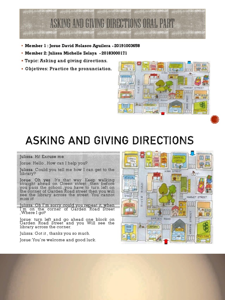 Asking and Giving Directions Oral Part | PDF