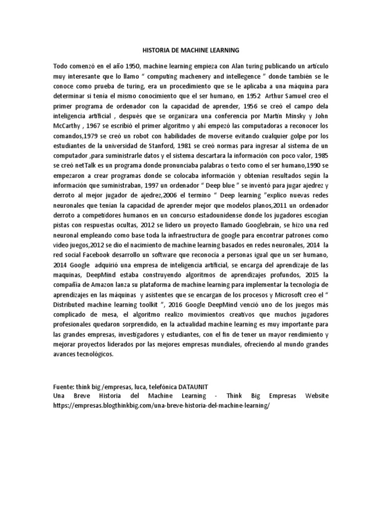 La evolución del machine learning: Un recorrido por el desarrollo ...