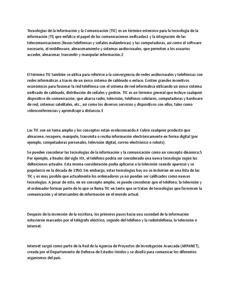 TCIS | PDF | Tecnología de información y comunicaciones | Red de ...