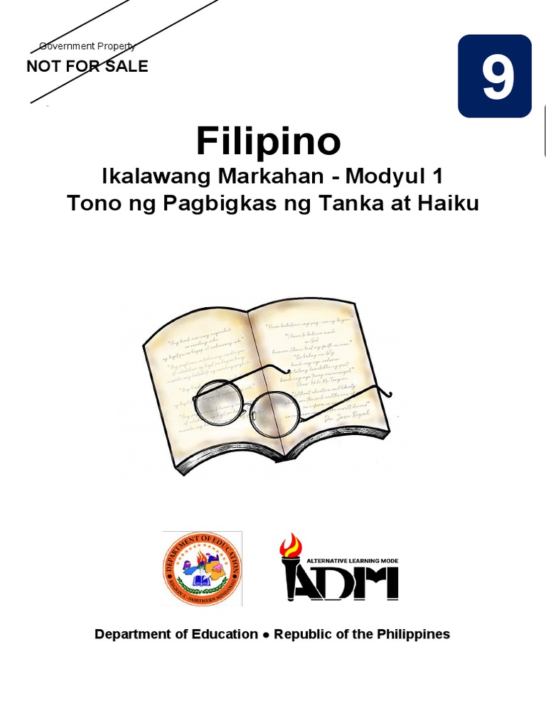 Filipino: Ikalawang Markahan - Modyul 1 Tono NG Pagbigkas NG Tanka at ...