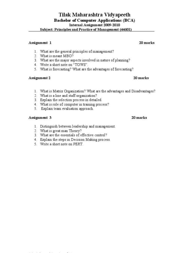 BCA 3rd 5th Sem PPM | PDF