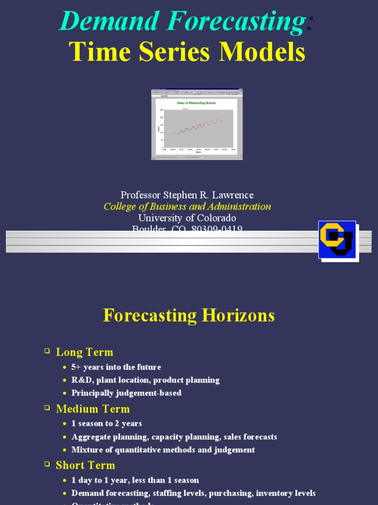 Time Series Models: College of Business and Administration | PDF