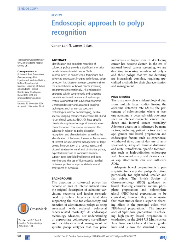 Polyp Recognition PDF | PDF | Colorectal Cancer | Colonoscopy