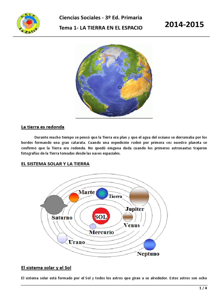Tema1-La Tierra Es Redonda | PDF | Tierra | Planetas