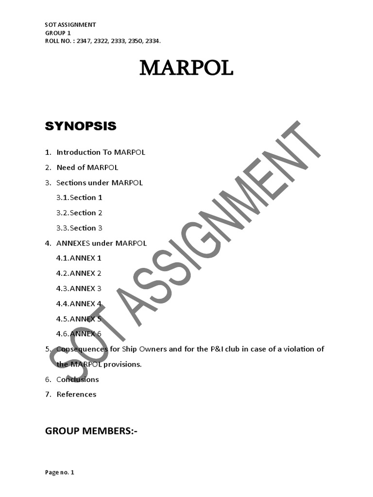 MARPOL | PDF
