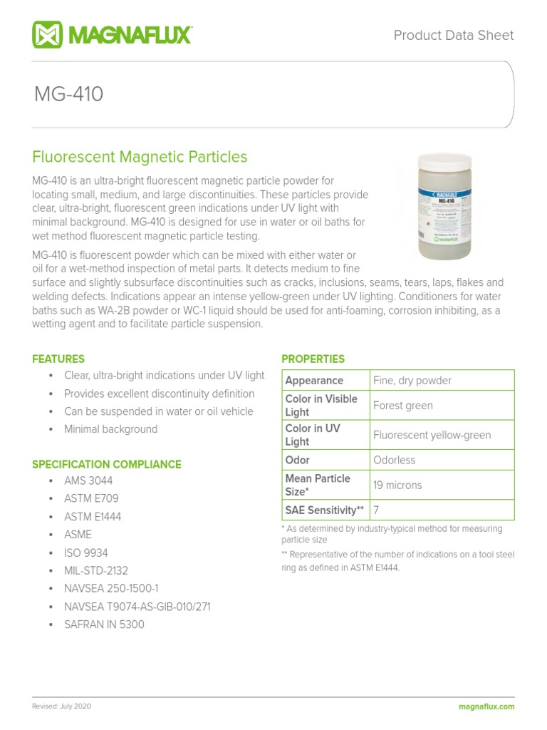 Fluorescent Magnetic Particles: Product Data Sheet | PDF | Suspension ...