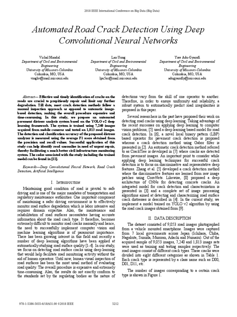 Automated Road Crack Detection Using Deep Convolutional Neural Networks ...