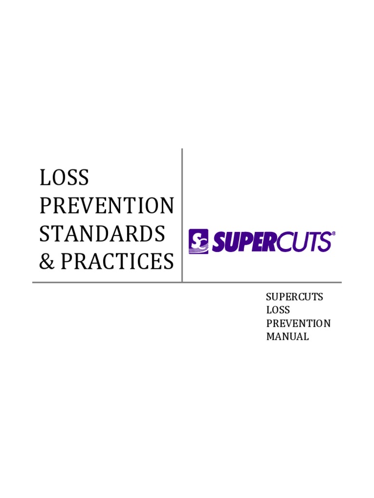 Supercuts Loss Prevention Manual PDF | PDF | Audit | Point Of Sale
