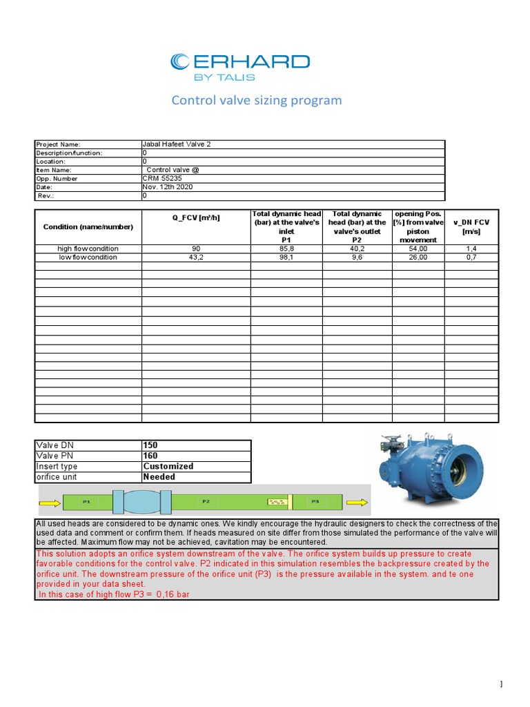 Simulation of Control Valve Performance | PDF | Valve | Gas Technologies