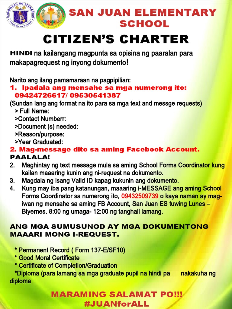 Citizen's Charter | PDF