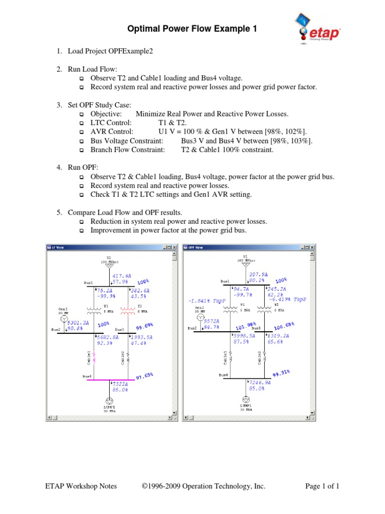 OPF Exercise 1 PDF | PDF