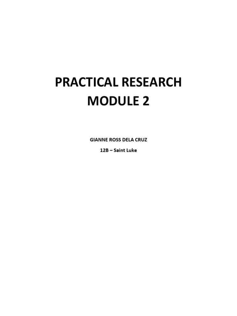 Practical Research | PDF