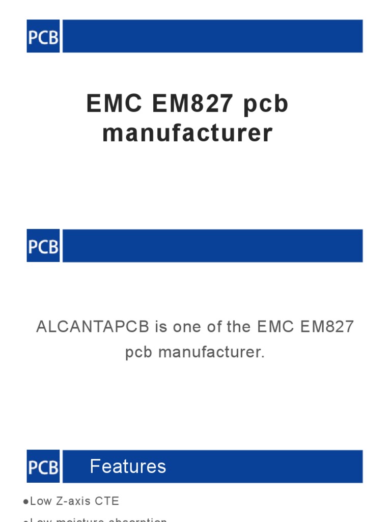 EMC EM827 PCB Manufacturer | PDF | Printed Circuit Board | Thermal ...