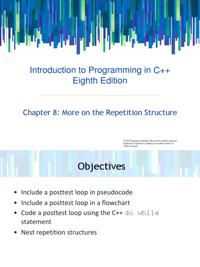 Chapter 8 More On Repetition Structure | Download Free PDF | Control Flow | C++