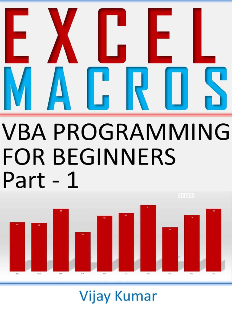 Excel Macros Vba Programming For Beginners Part 1 Nodrm Pdf Microsoft Excel Subroutine