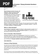 Line Pipe Dimensions, Weight and Schedule Chart (API 5L) | PDF