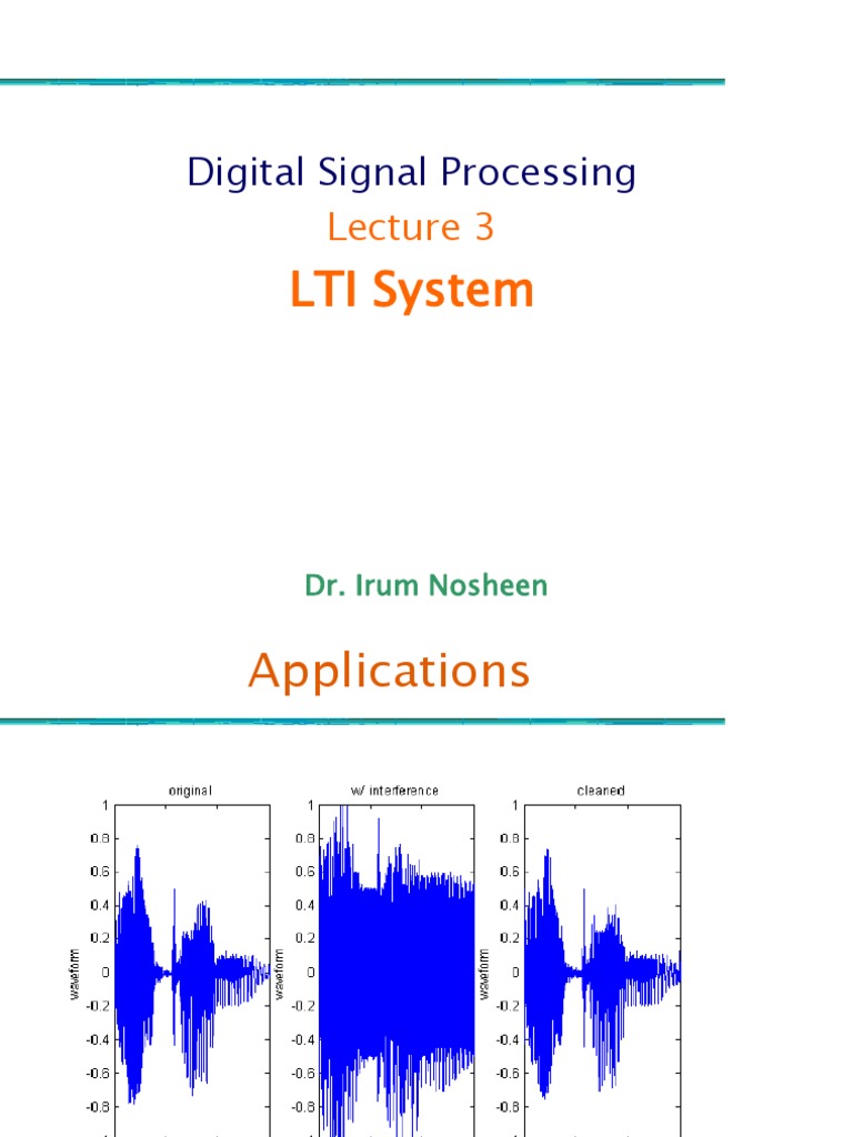 LTI System: Digital Signal Processing | PDF