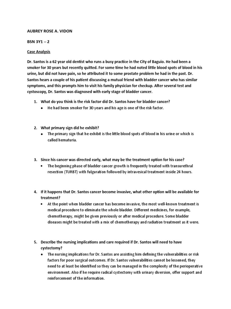 Aubrey Rose A. Vidon BSN 3Y1 - 2 | PDF | Cancer | Medicine