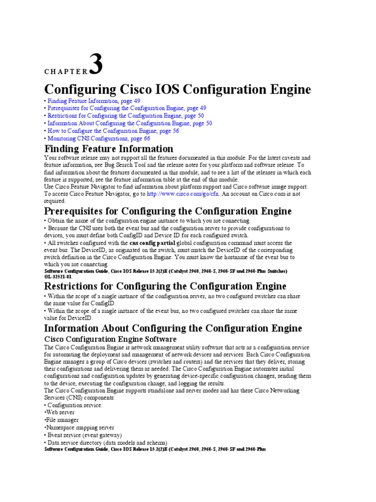 Configuring Cisco IOS Configuration Engine | PDF | Ip Address ...