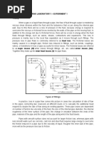 Lab Experiment 3 - Flow Through Pipes | PDF | Reynolds Number | Fluid Dynamics