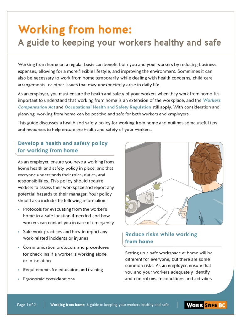 Working From Home PDF en | PDF | Occupational Safety And Health ...