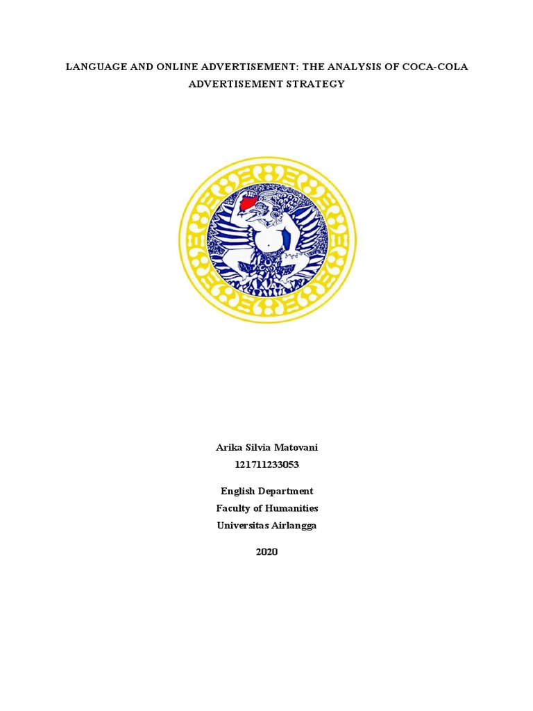 Analysis of Coca-Cola Advertisement | PDF