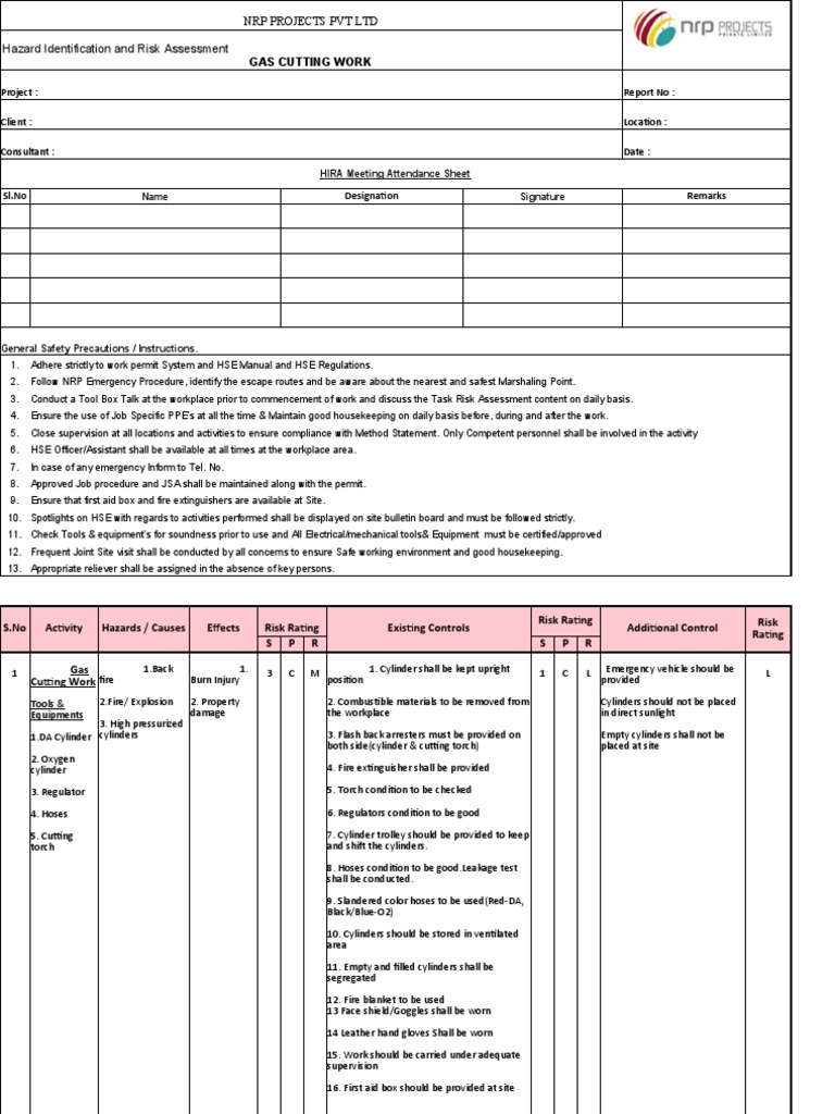 HSE Risk Assessment To The Activity Of Welding Cutting, 48% OFF