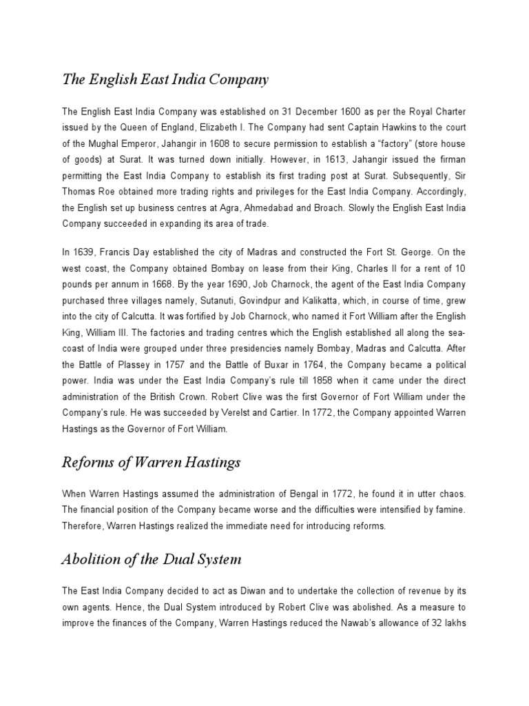 The English East India Company 12 | PDF | East India Company | Government