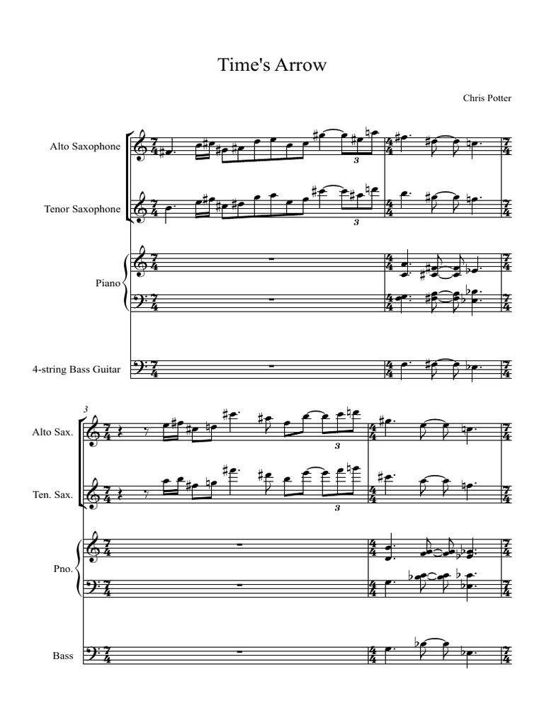 Chris Potter Time's Arrow | PDF