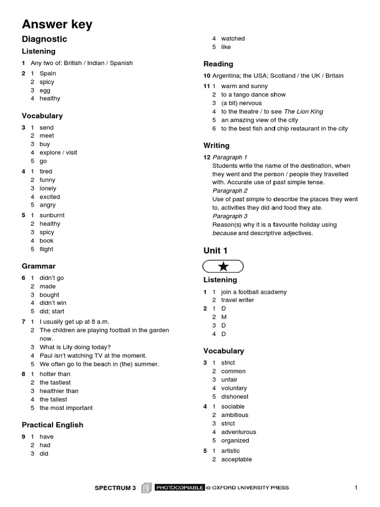 An Nswer Key: Dia Agnostic | PDF