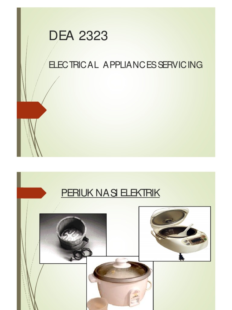 Periuk Nasi Elektrik | PDF