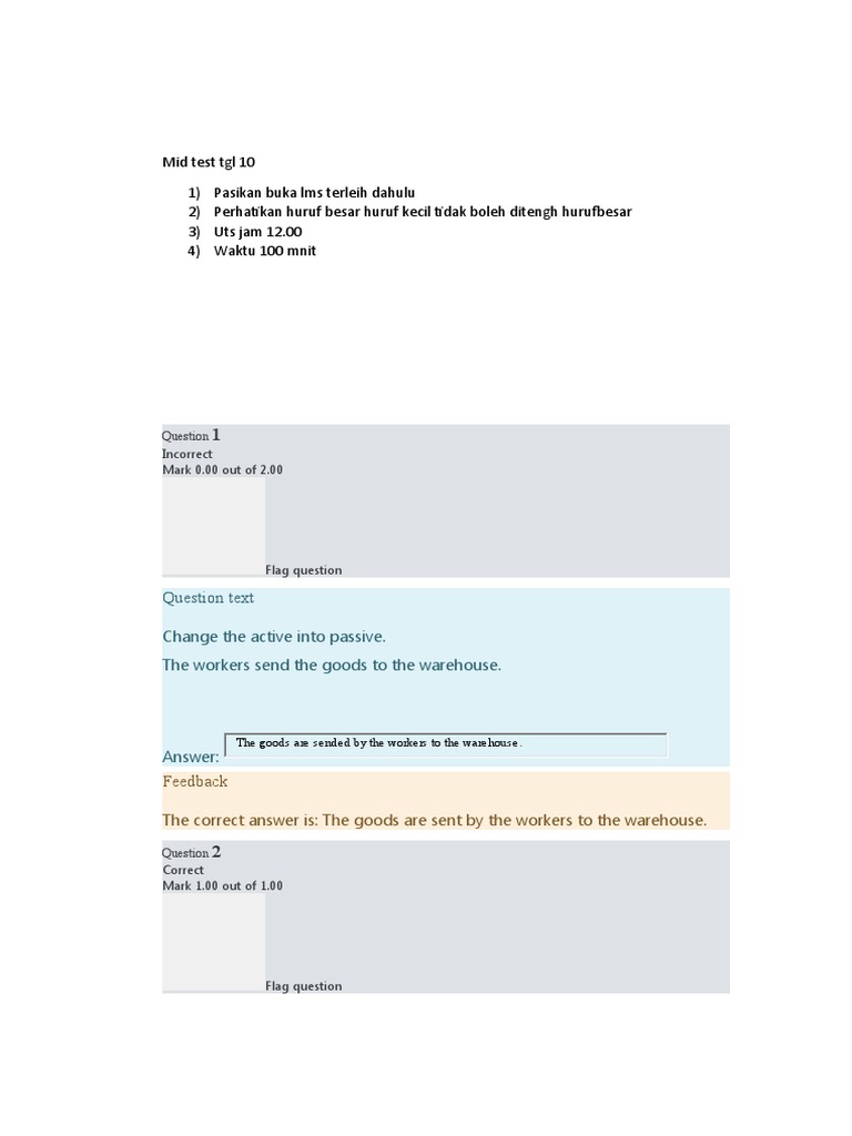 Mid Test | Download Free PDF | Retail | Goods