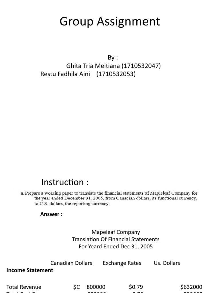 Group Assignment | PDF