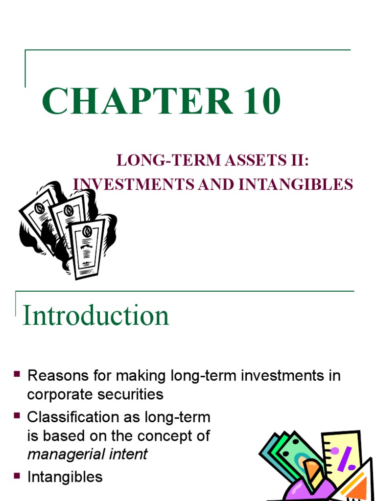 Long Term Assets Ii Investments And Intangibles Pdf Goodwill