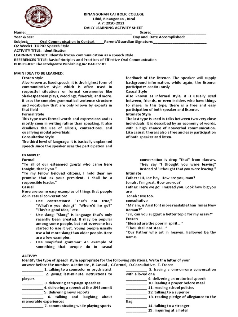 Module - OCC Week1 Q2 | PDF | Speech | Communication