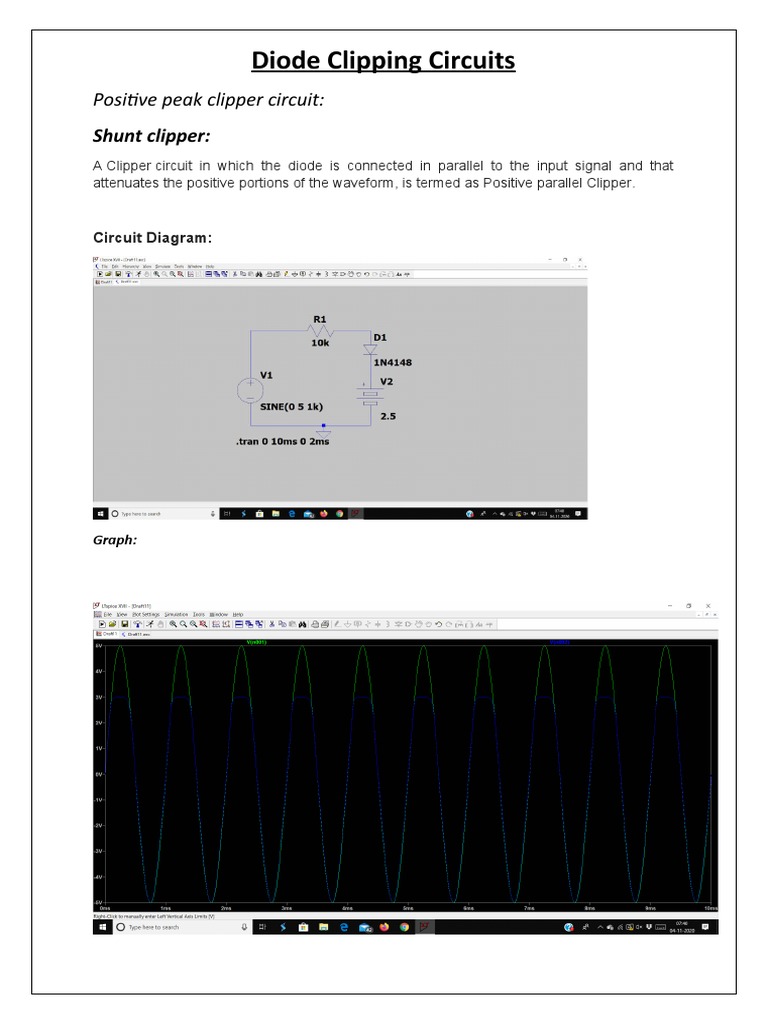 Diode Clipping Circuits Overview | PDF