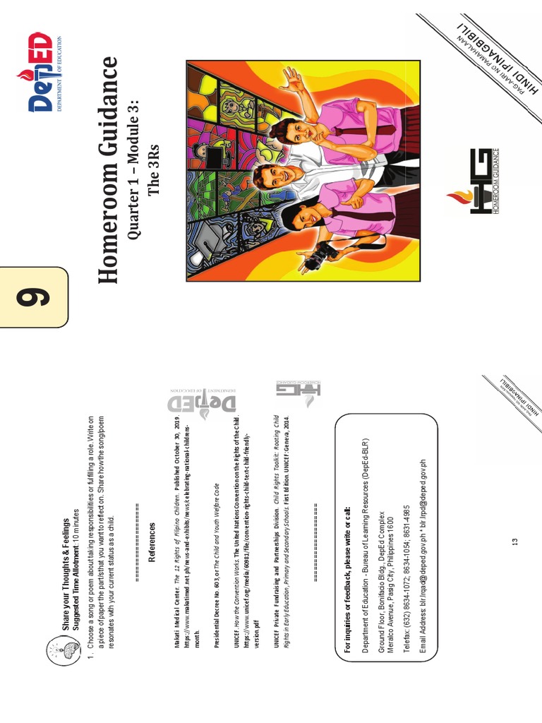 HG Grade 9 Quarter 1 Module 3 - Front | PDF | Children's Rights ...