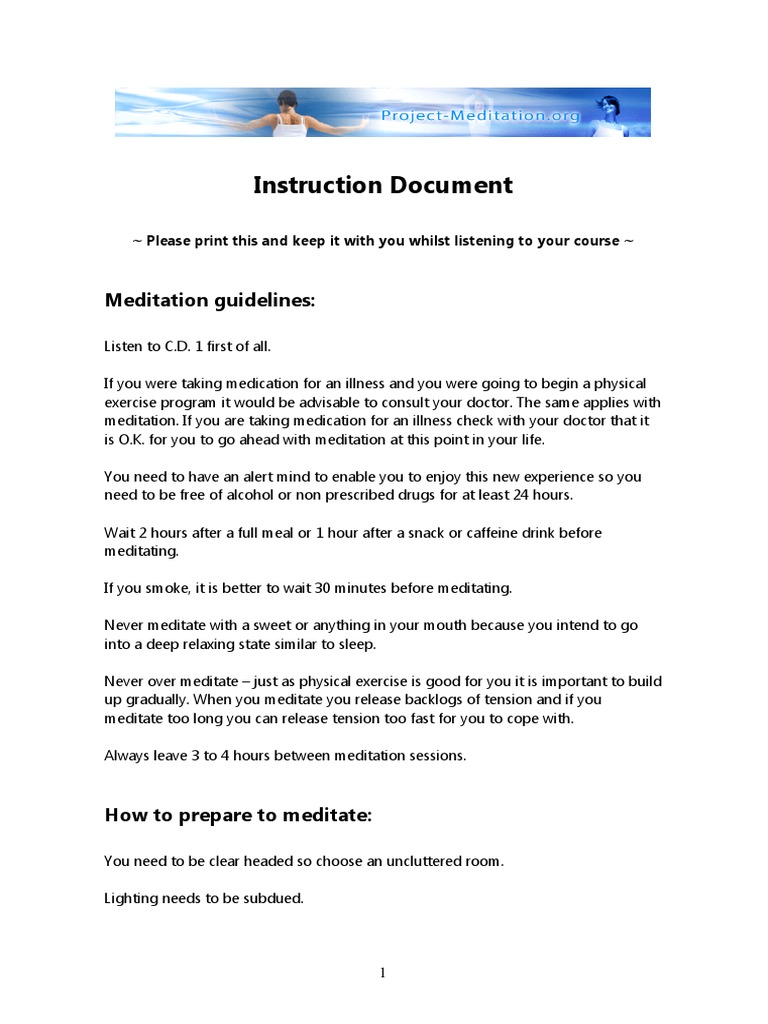 Instruction Document PDF | PDF