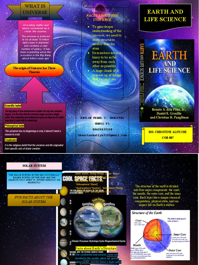 Earth and Life Science Brochure | PDF | Earth | Universe