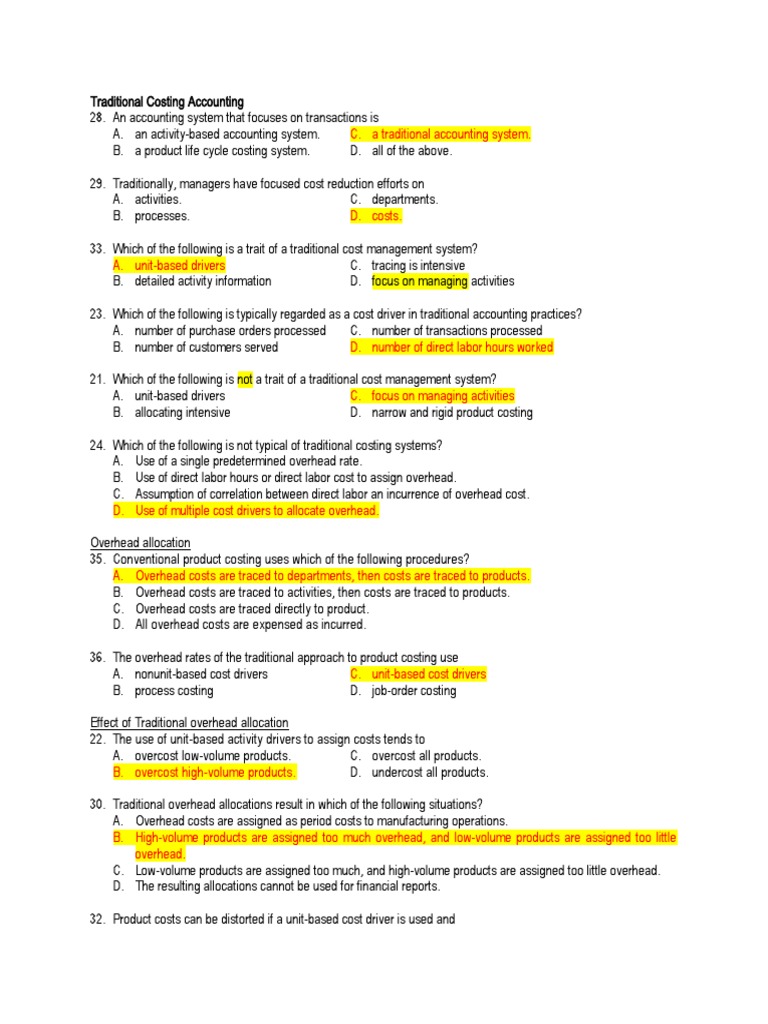 Absorption and Abc | Download Free PDF | Cost Accounting | Cost