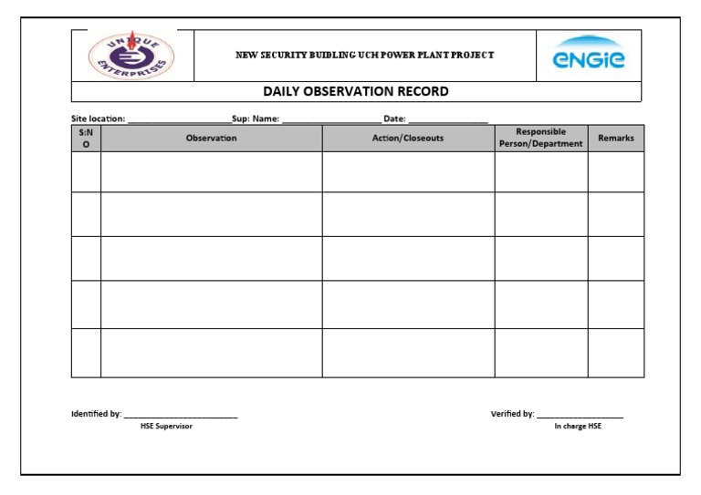 Daily Observation Report: UCH Power Plant | PDF | Finance & Money ...