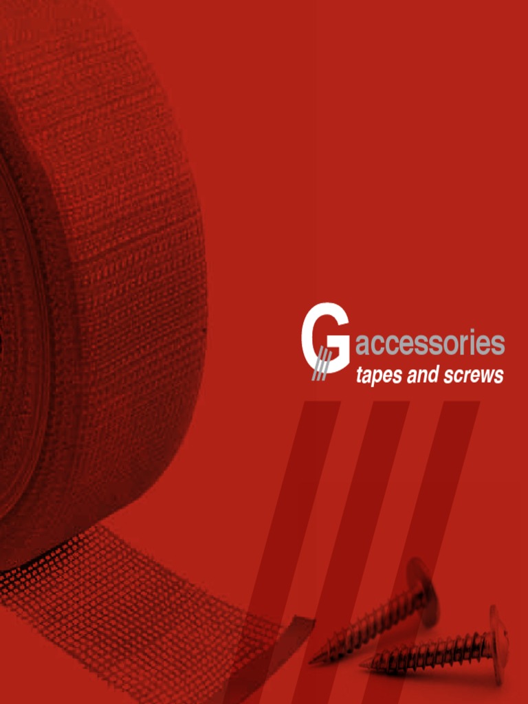 Accessories: Tapes and Screws | PDF | Drywall | Screw