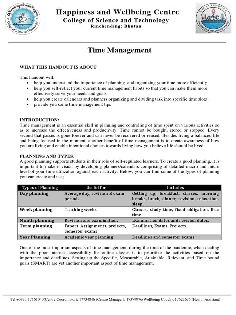 Time& Stress Management Tips | PDF | Stress Management | Anxiety