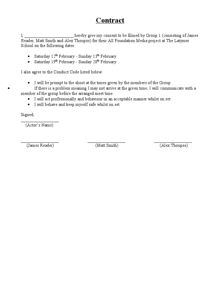 Contract | PDF